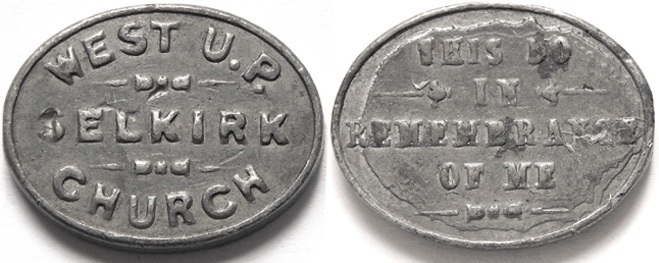 Selkirk United Presbyterian Church Communion Token