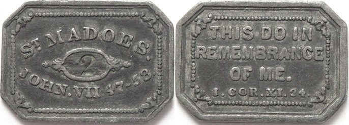 St. Madoes Established Church Communion Token Table 2