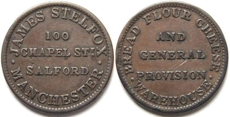 James Stelfox's Grocers Manchester Farthing