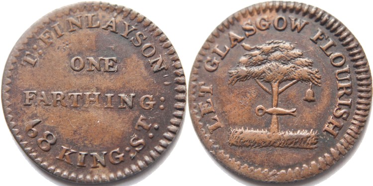 Finlayson's Glasgow Conder Farthing Token