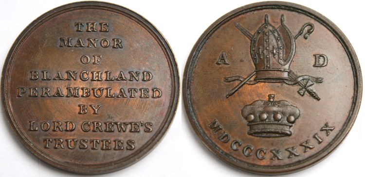 Blanchland - Lord Crewe's Trustees Boundary Token 1839